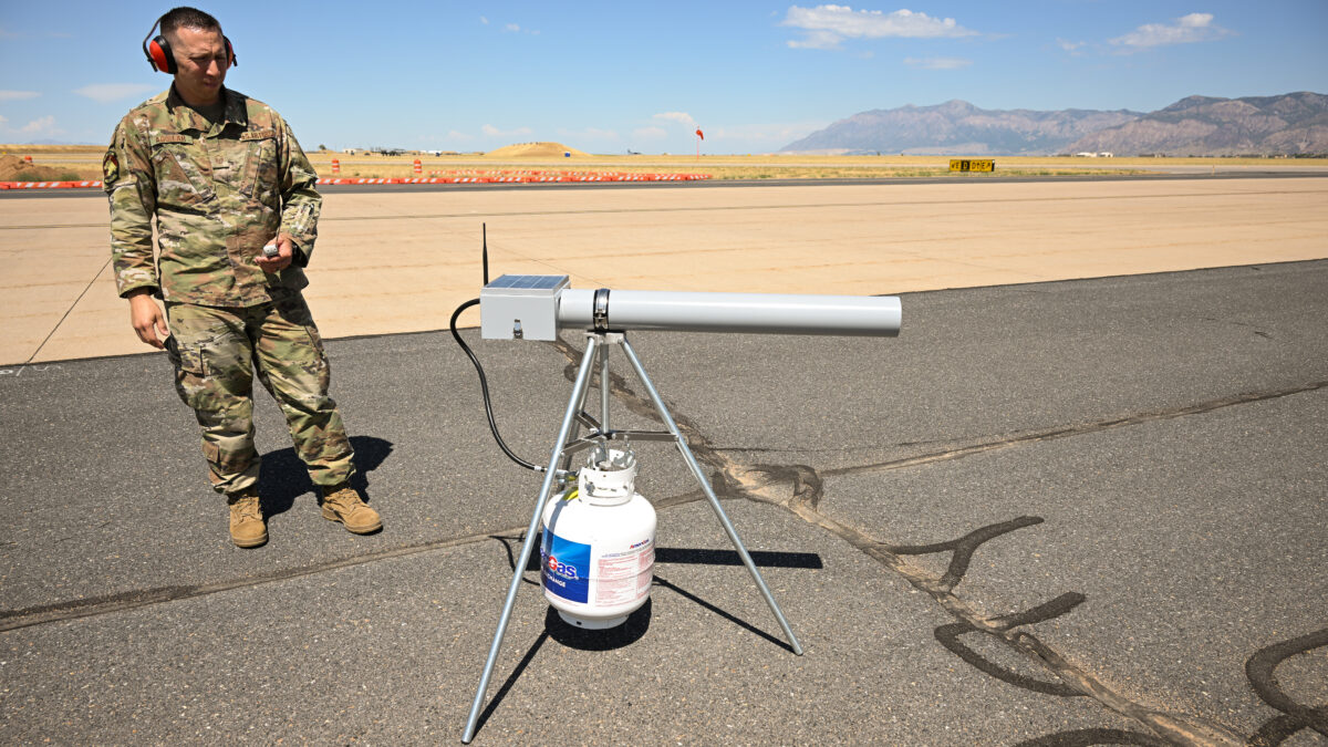 New ‘bird cannon’ at Hill AFB keeping pilots, aircraft and wildlife ...